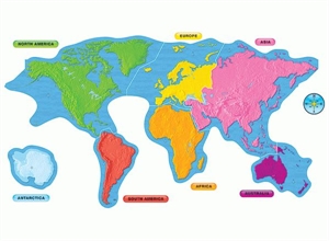 Continents of the World Large Display Set